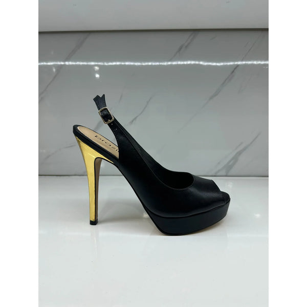 BRAZILIO | SOLINA HEEL - Black - North Beach Boutique